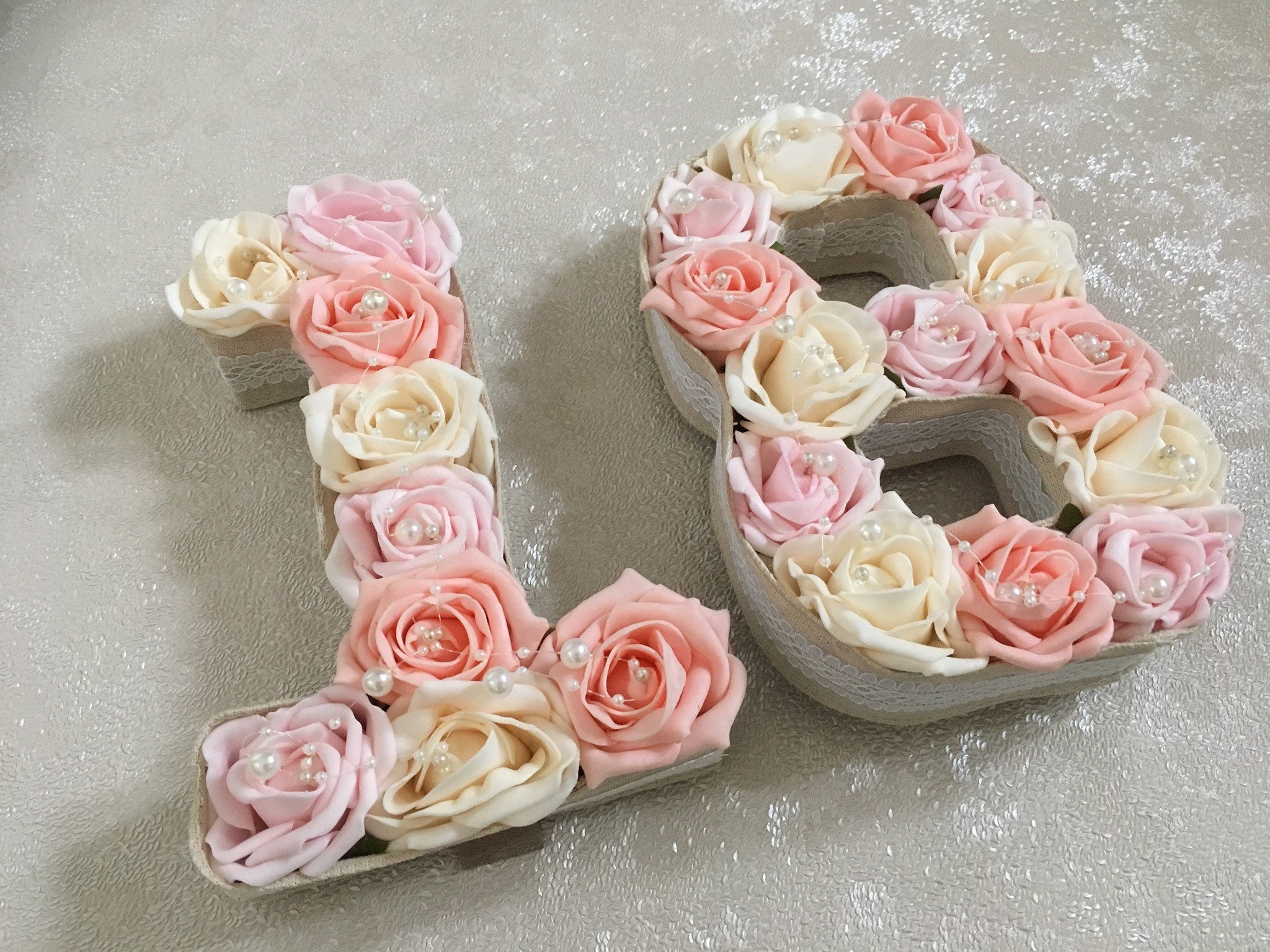 Freestanding Floral numbers 18th Birthday Gift Also | Etsy