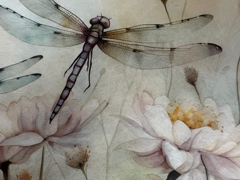 Decoupage, Rice, Paper, Dragonflies - Etsy