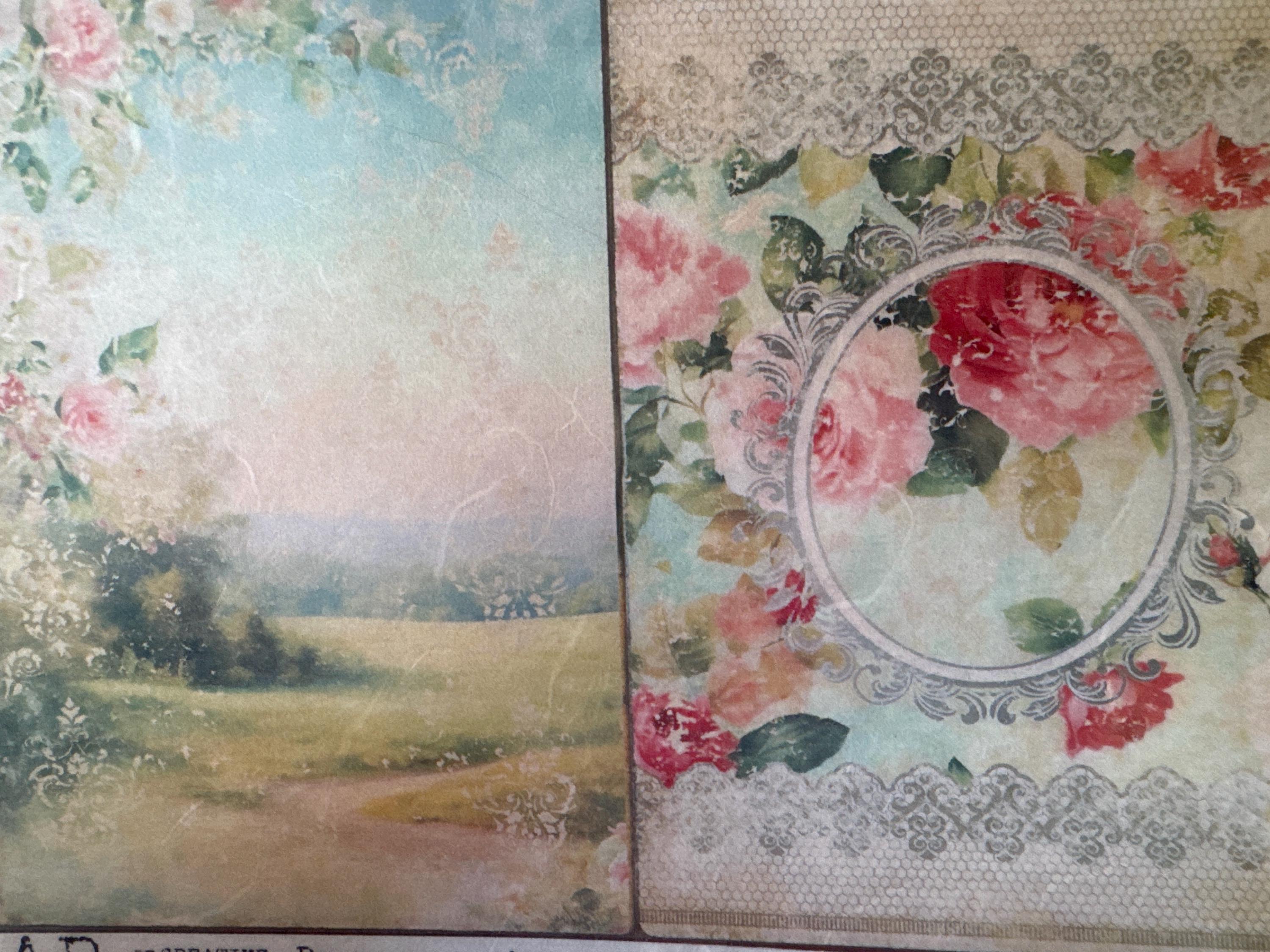 Decoupage, Rice, Paper, Soft Pink Roses - Etsy
