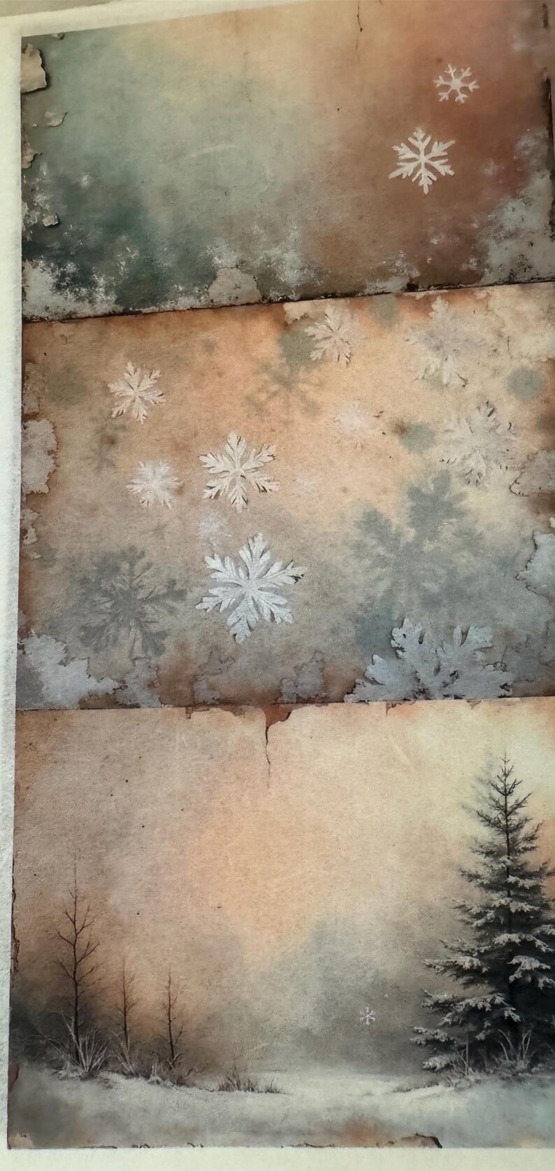 Decoupage, Rice, Paper, Snowy Winter Scenes - Etsy