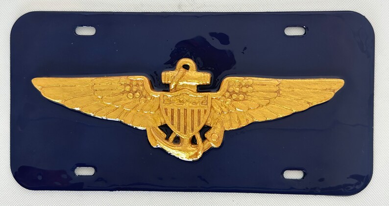 3D AVIATION WINGS License Plates - Etsy