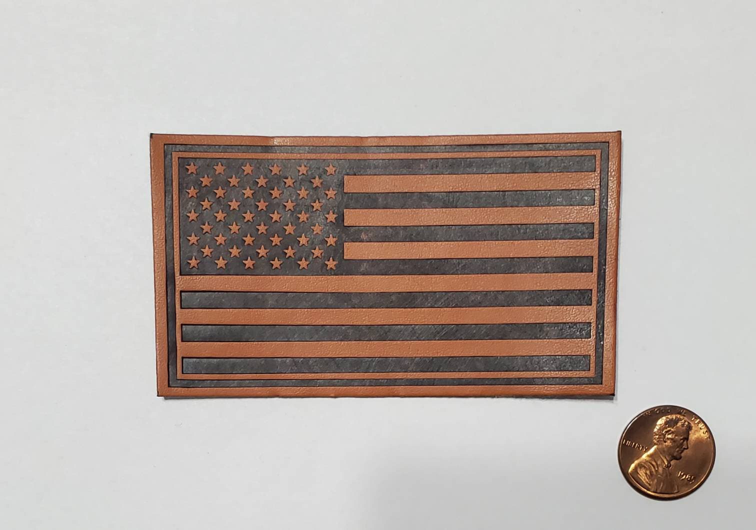 American Flag Leather Sew on USA Faux Leather Patch: 12 Pack Patriotic ...