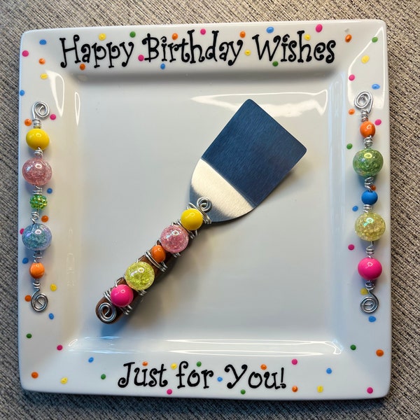 Painted Cake Plate - Etsy