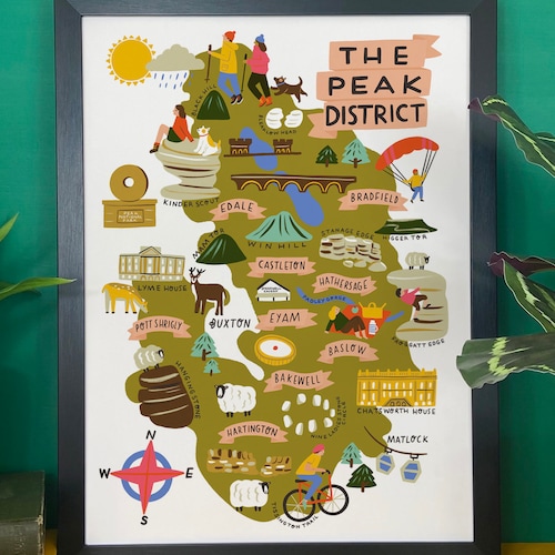 Peak District Poster National Park Print UK England Travel - Etsy