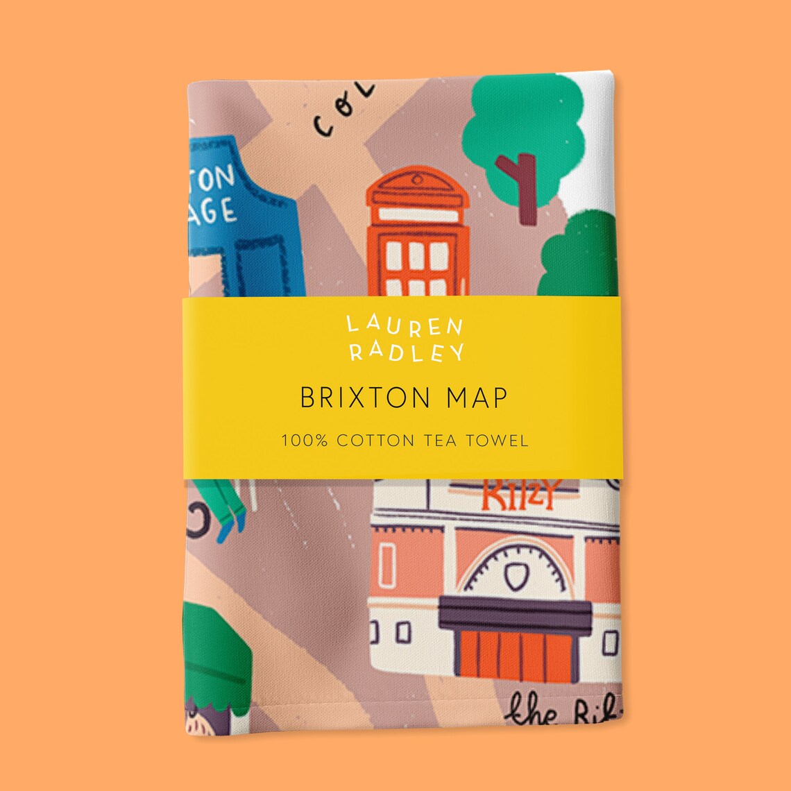 Brixton Illustrated Map Print | South London Art | South London Map ...