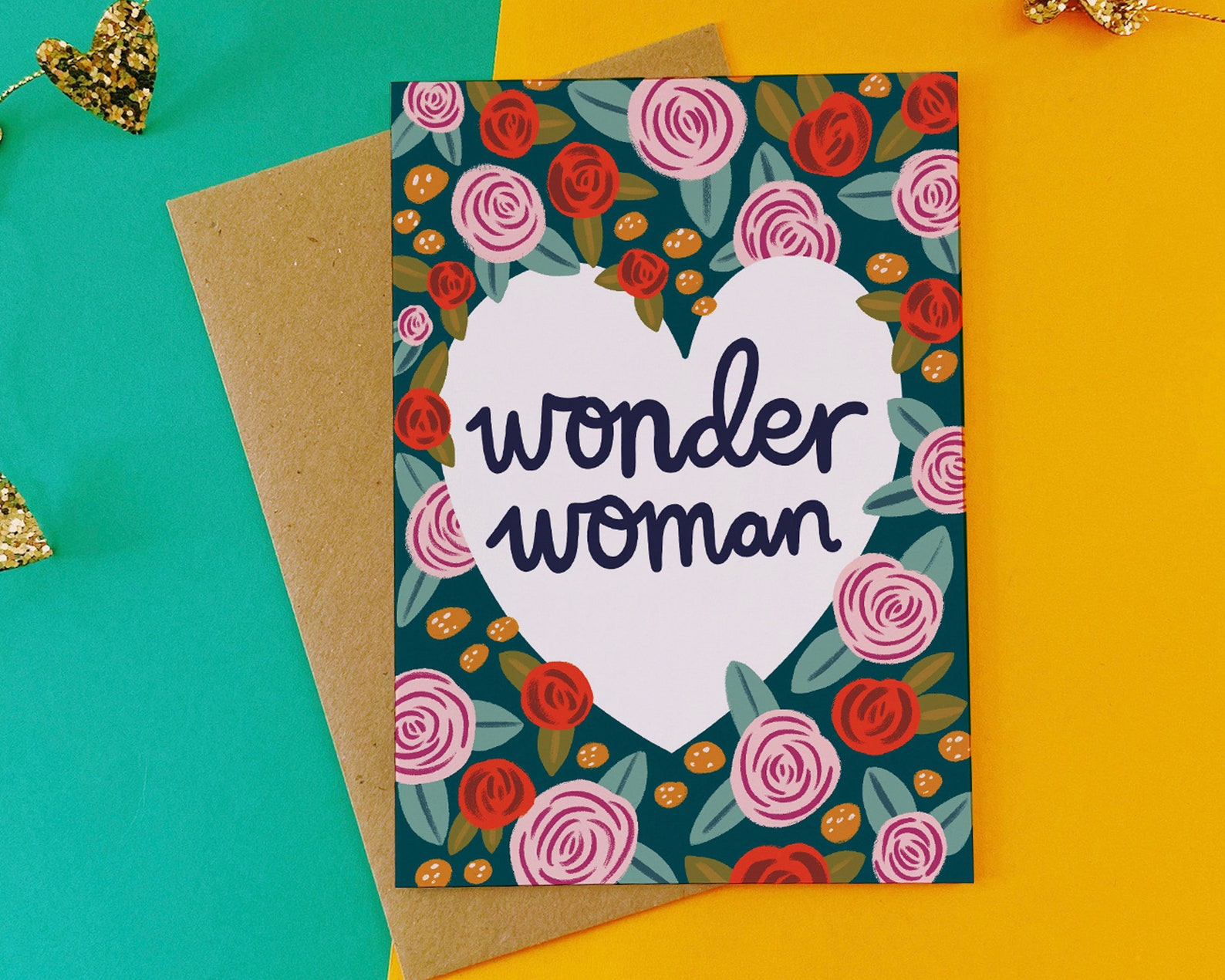 Wonder Woman Greetings Card Female Friendship Card - Etsy