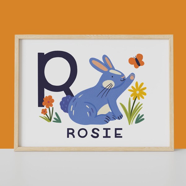 Letter R Animal Art - Etsy