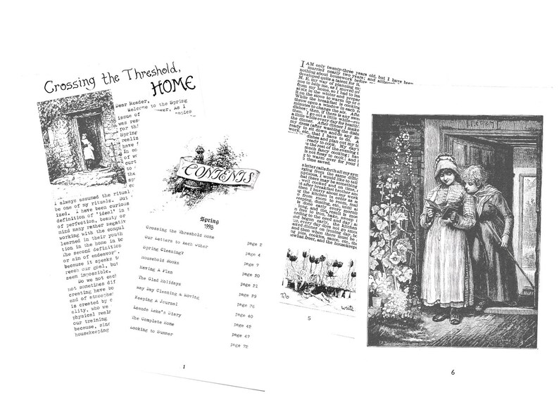 The digital Bower-a Journal of Homemaking-complete Set Home | Etsy