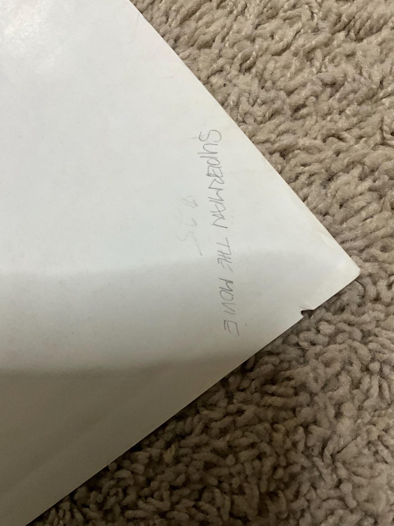 Vintage 1979 Superman the Movie flag Poster Christopher Reeve 35 X 23 ...