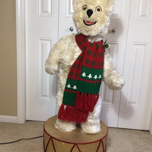 Vintage Christmas Mechanical Automaton Animatronic Store Front Dancing ...