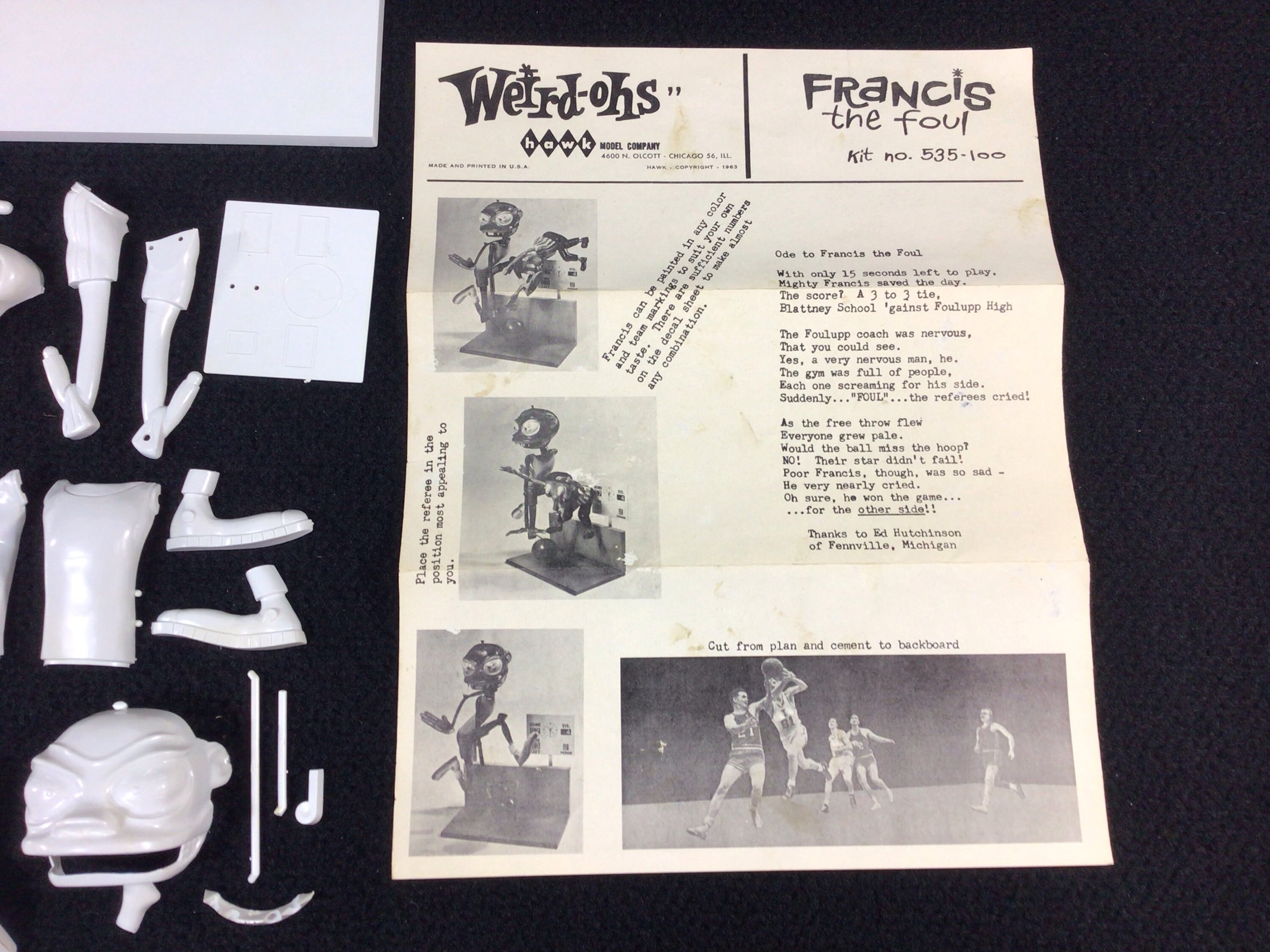 Vintage Original © 1963 Hawk Model Co. Weird-ohs - Etsy