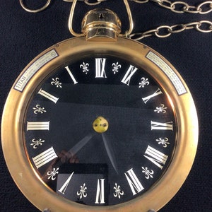 Vintage Titan Pocket Watch Wall Mystery Light up Clock. Haddon Products ...