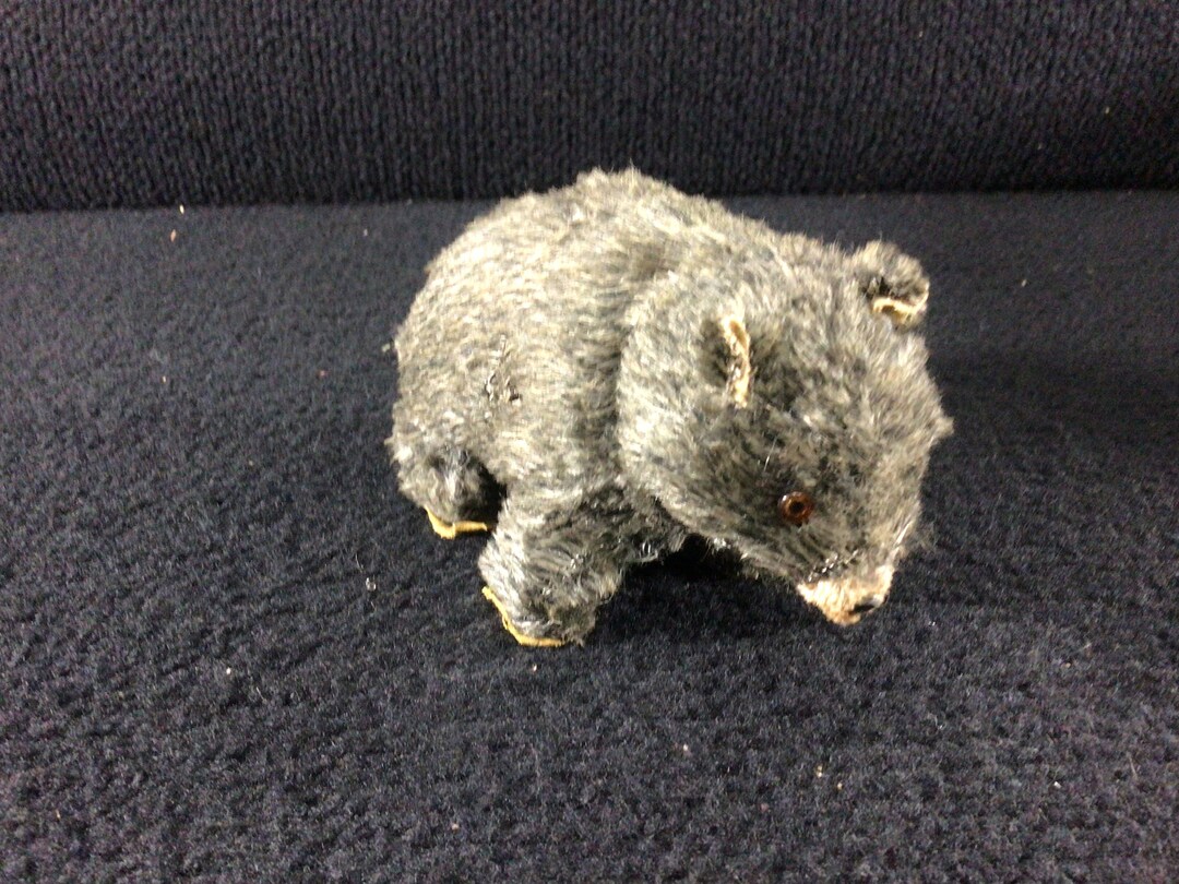 Vintage Key Wind-up Fuzzy Bear Toy Mechanical. Modern Toys Japan. - Etsy