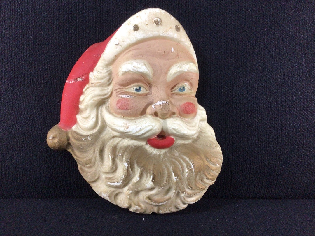 Vintage Genuine Vacucel Poloron Products Foam Santa Claus Face ...