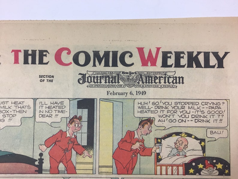 Vintage the Comic Weekly Section of the Journal American 1949 Newspaper ...