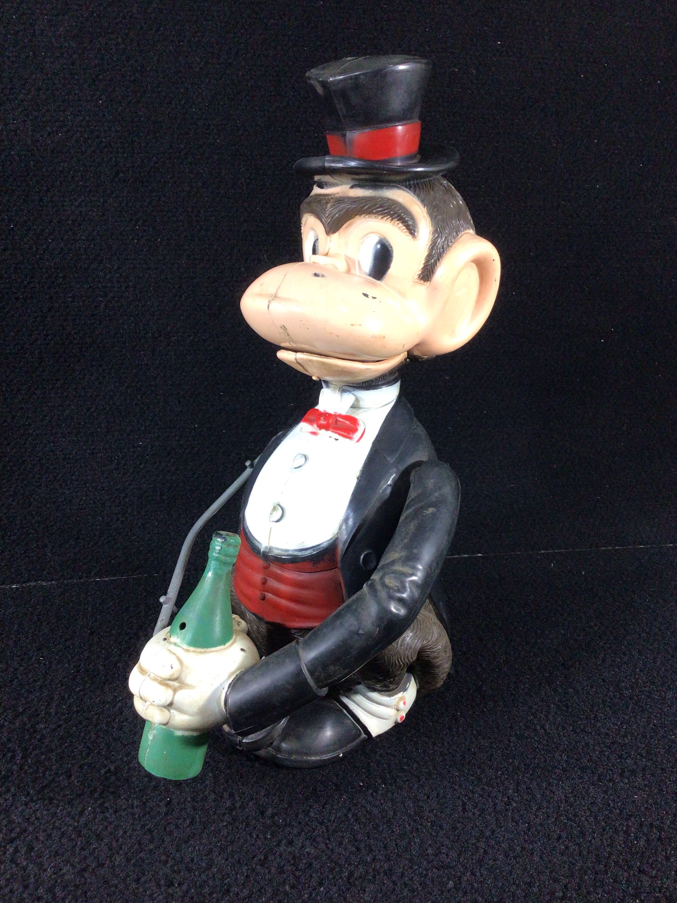 Vintage Marx Short Snort the Mystery Drinking Monkey Wind-up Toy 1960's ...