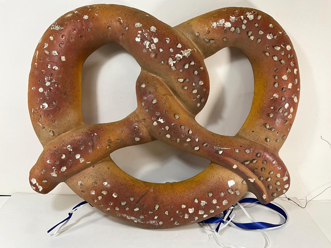Vintage Advertising Large Foam Salted Pretzel - Etsy