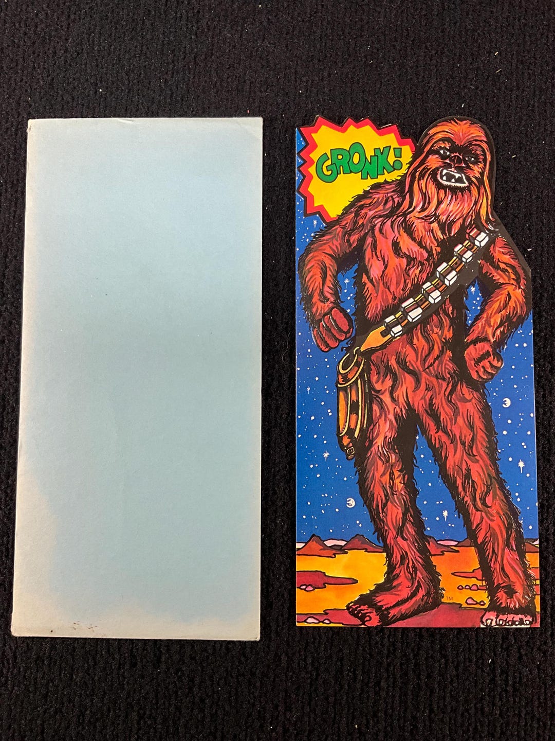 Vintage Star Wars Chewbacca Happy Birthday Greeting Card W/envelope ...
