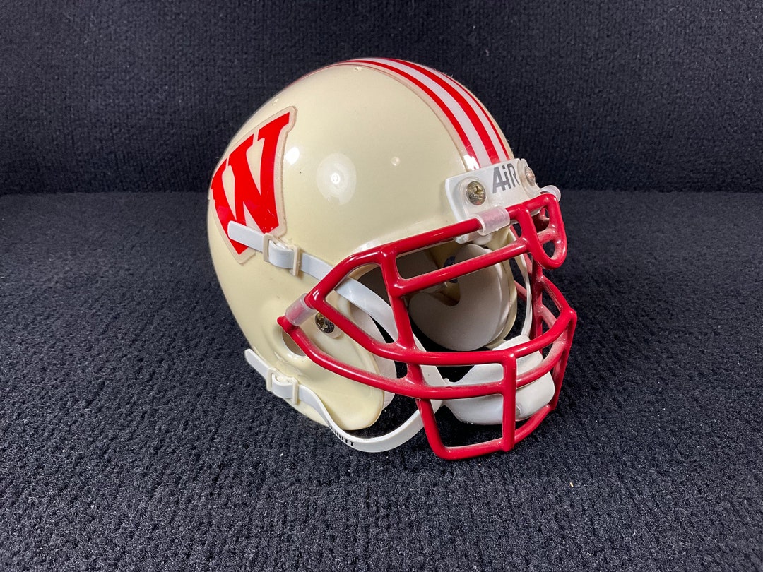 Vintage Schutt Miniature Series Wisconsin Badgers 5 Display Football ...