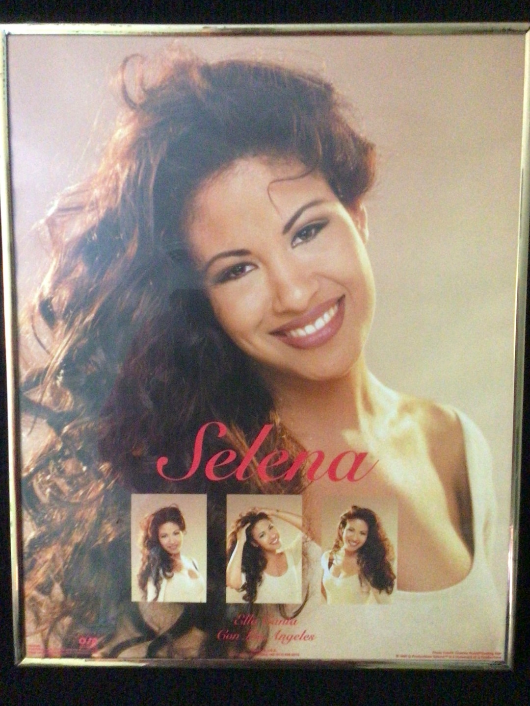 Vintage 1995 Original Selena Quintanilla Framed Poster © Q Productions ...