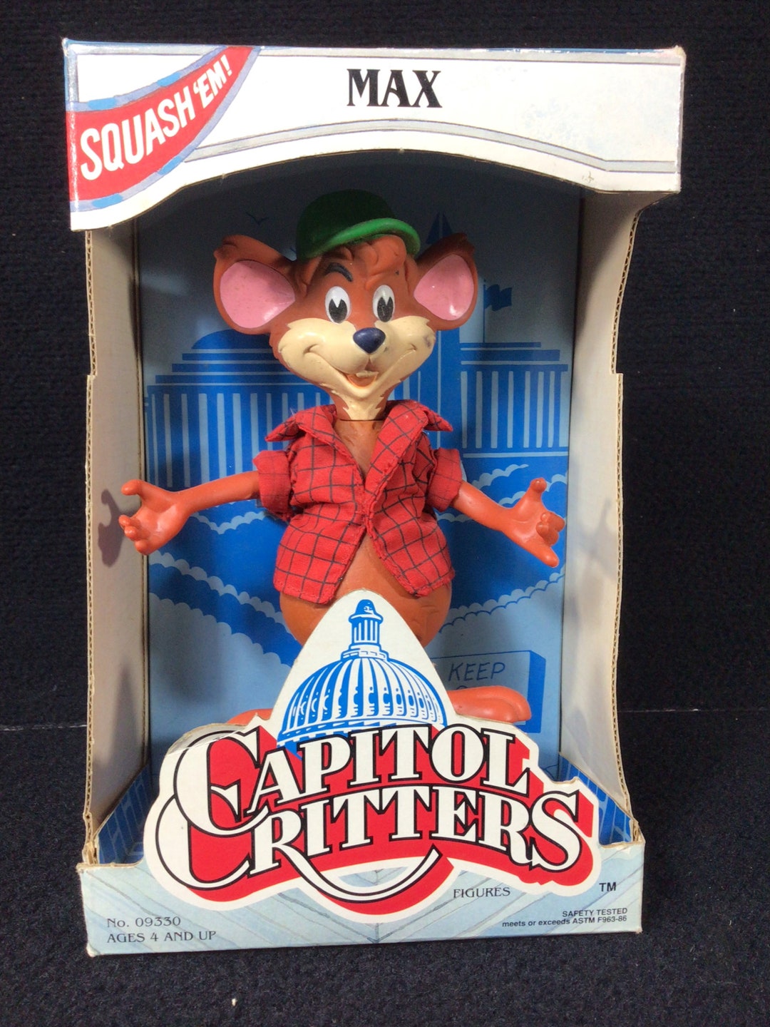 Vintage Original 1992 Capitol Critters Max Squash 'em 6" Figure. Old ...