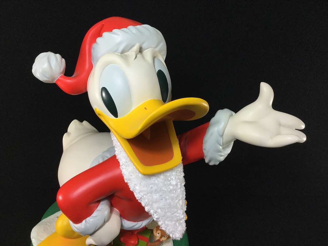 Rare Limited Disney Santa Claus Donald Duck With Chip & Dale Large ...