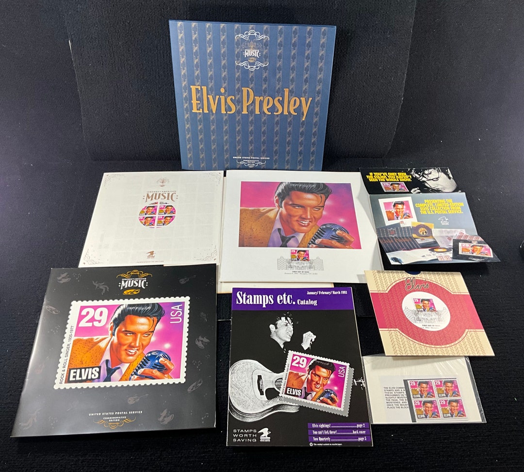 1993 Original Issue Elvis Presley Postal Stamp Collection Commemorative ...