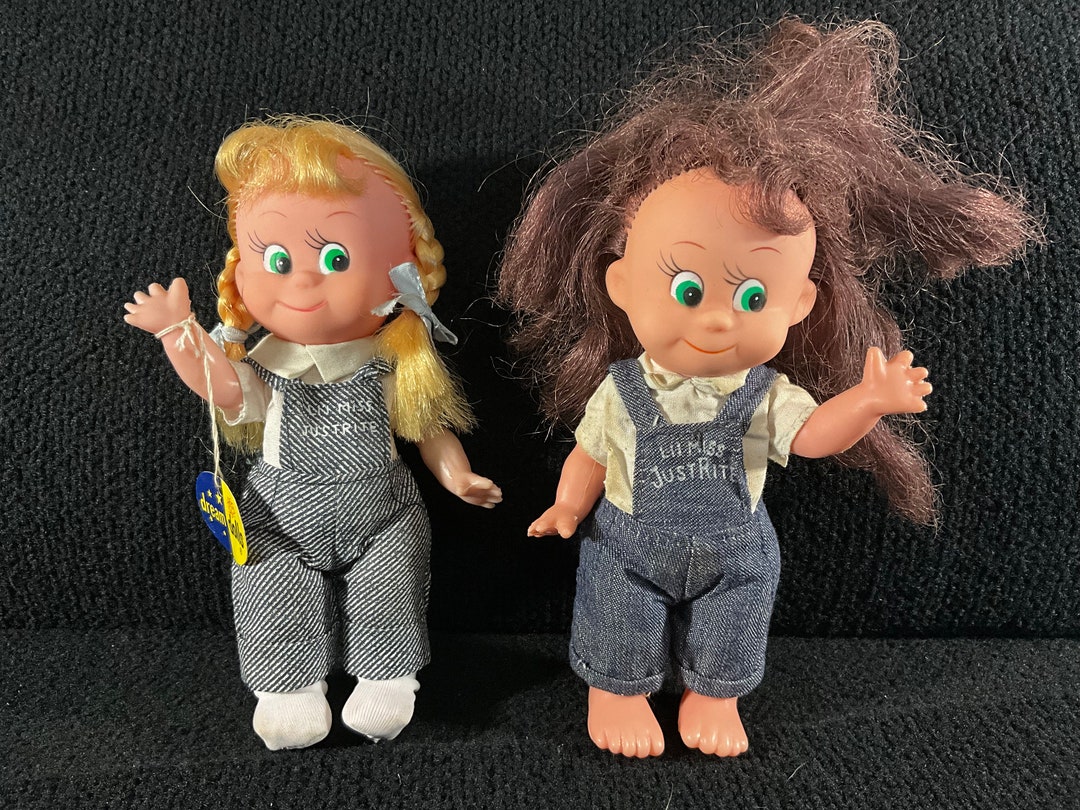 Vintage 1965 R. Dakin Dream Dolls Blonde & Brunette Pig Tail Annie - Etsy