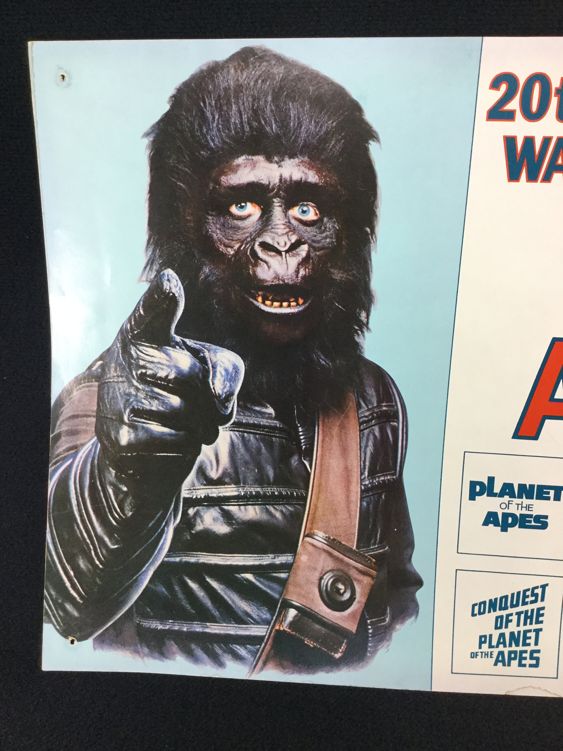 Rare Vintage Original Go Ape Planet of the Apes 1974 Half-sheet ...