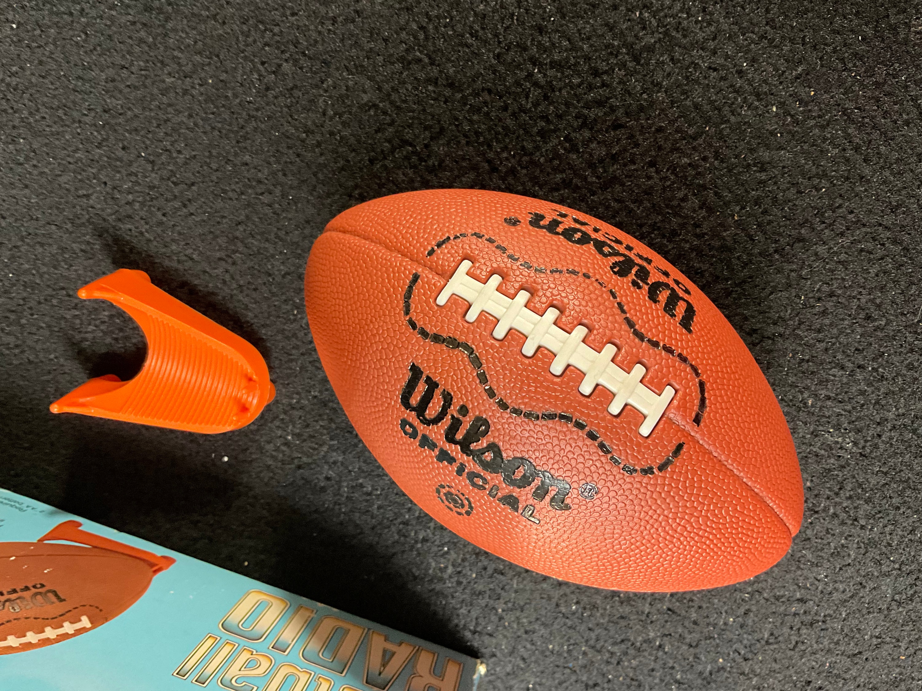 Vintage Radio Shack Wilson Official Football Novelty AM Radio W/box ...