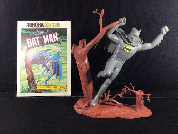 Vintage 1974 Aurora Batman Action Display Assembled Model Kit | Etsy
