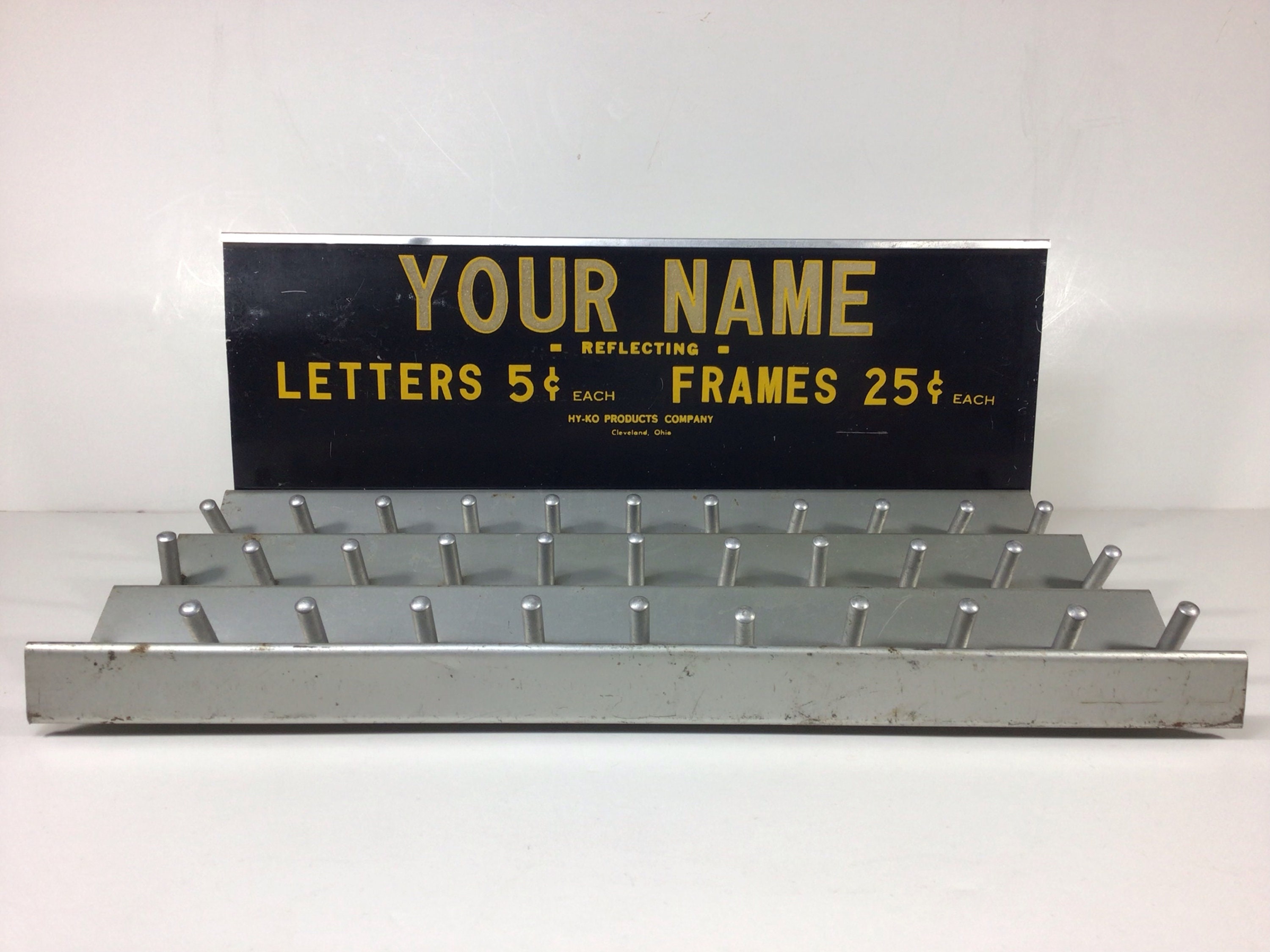 Vintage Advertising Reflective Hy-ko Products Store Countertop Display ...