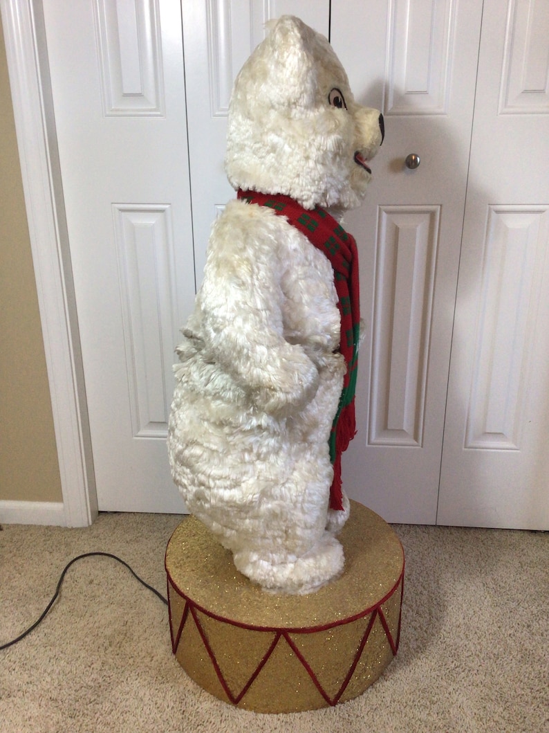 Vintage Christmas Mechanical Automaton Animatronic Store Front Dancing ...