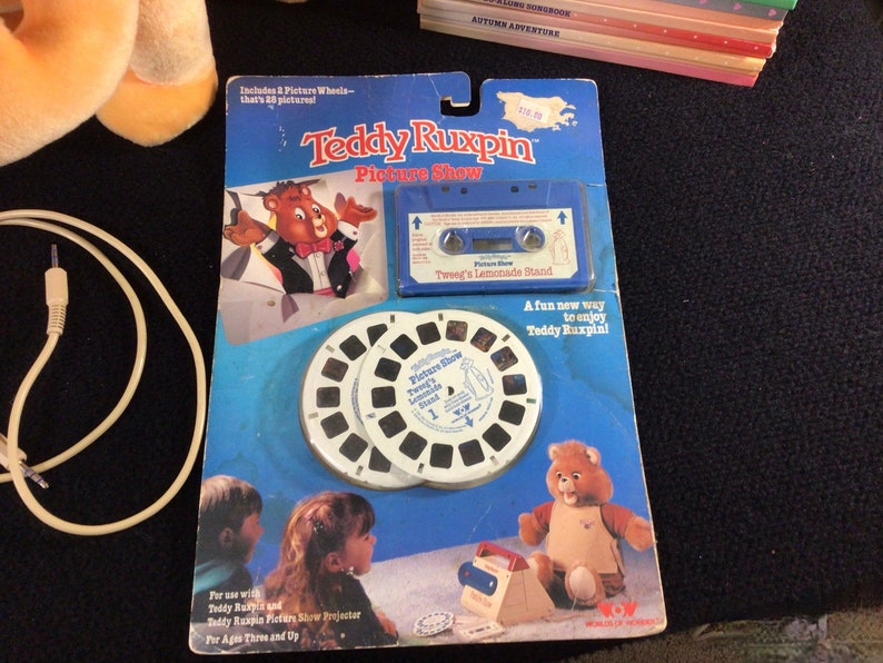 Vintage Teddy Ruxpin & Grubby Lot. Books Tapes Cords Outfits. 1984-85 ...