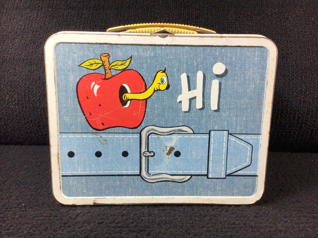 Vintage Metal My Lunch Lunchbox Apple With Worm Ohio Art. - Etsy