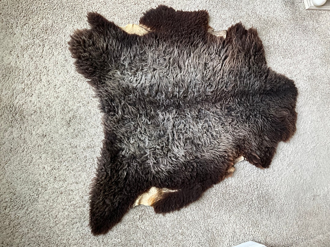 Vintage Australian Sheep Skin Pelt Rug Wall Hanging. - Etsy