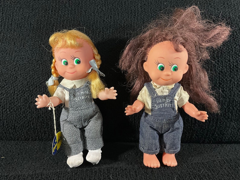 Vintage 1965 R. Dakin Dream Dolls Blonde & Brunette Pig Tail Annie - Etsy