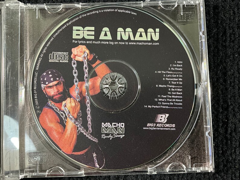 2003 Be A Man Macho Man Randy Savage CD Original Release. - Etsy