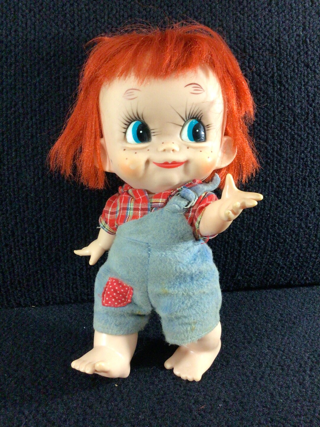 Vintage 1960's Cute 10" Red Hair Country Bumpkin Hillbilly Doll ...