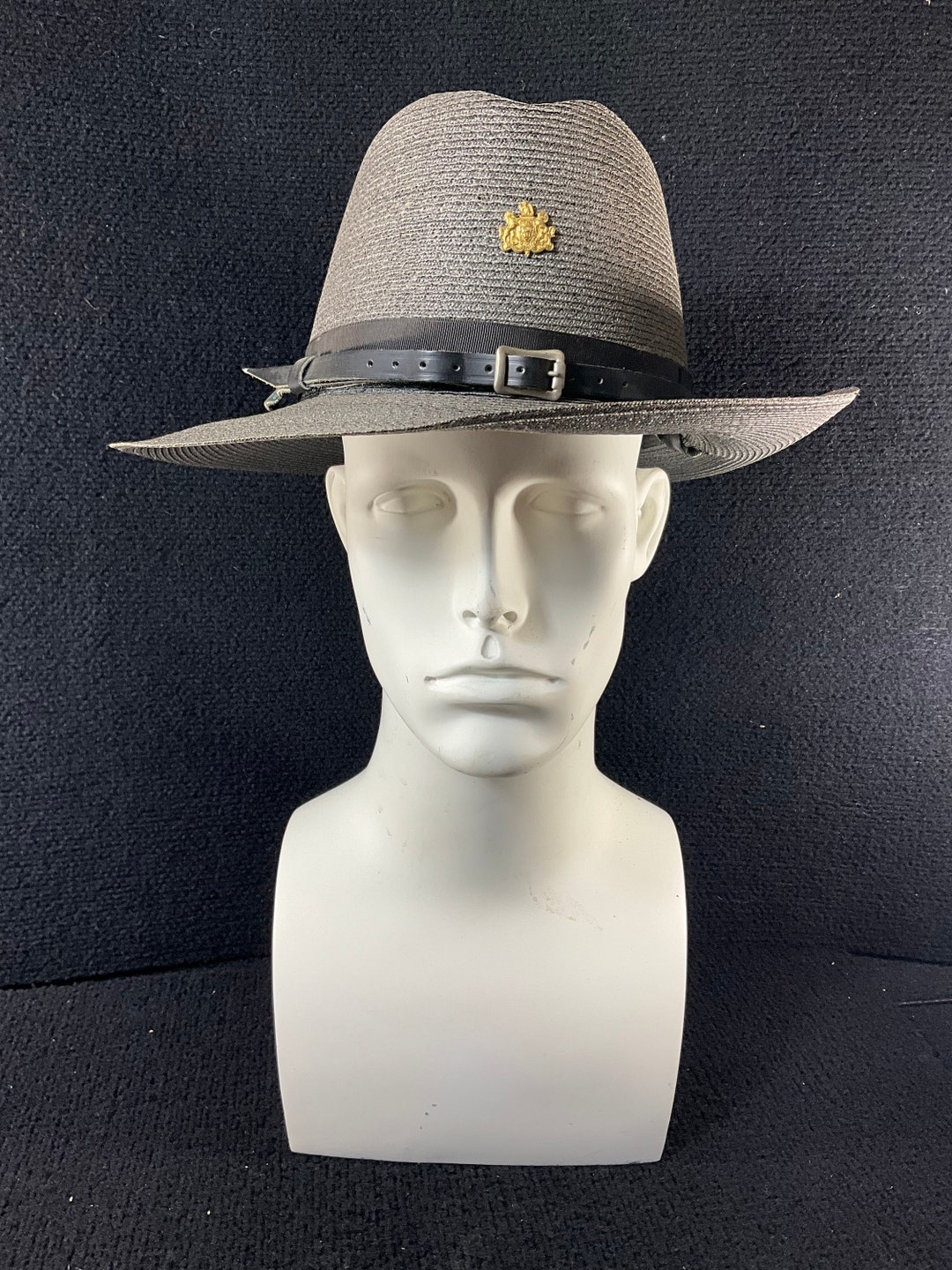 Vintage Pennsylvania Coat of Arms State Seal Sheriff Lawman Milan Hat ...