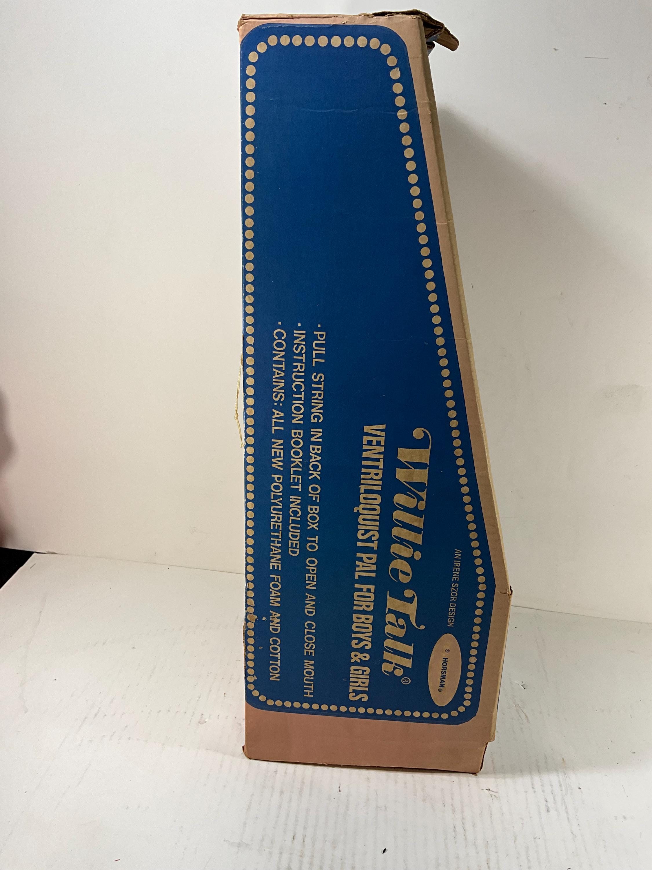 Vintage Ventriloquist Dummy Doll W/original Box. Willie Talk. Horsman ...