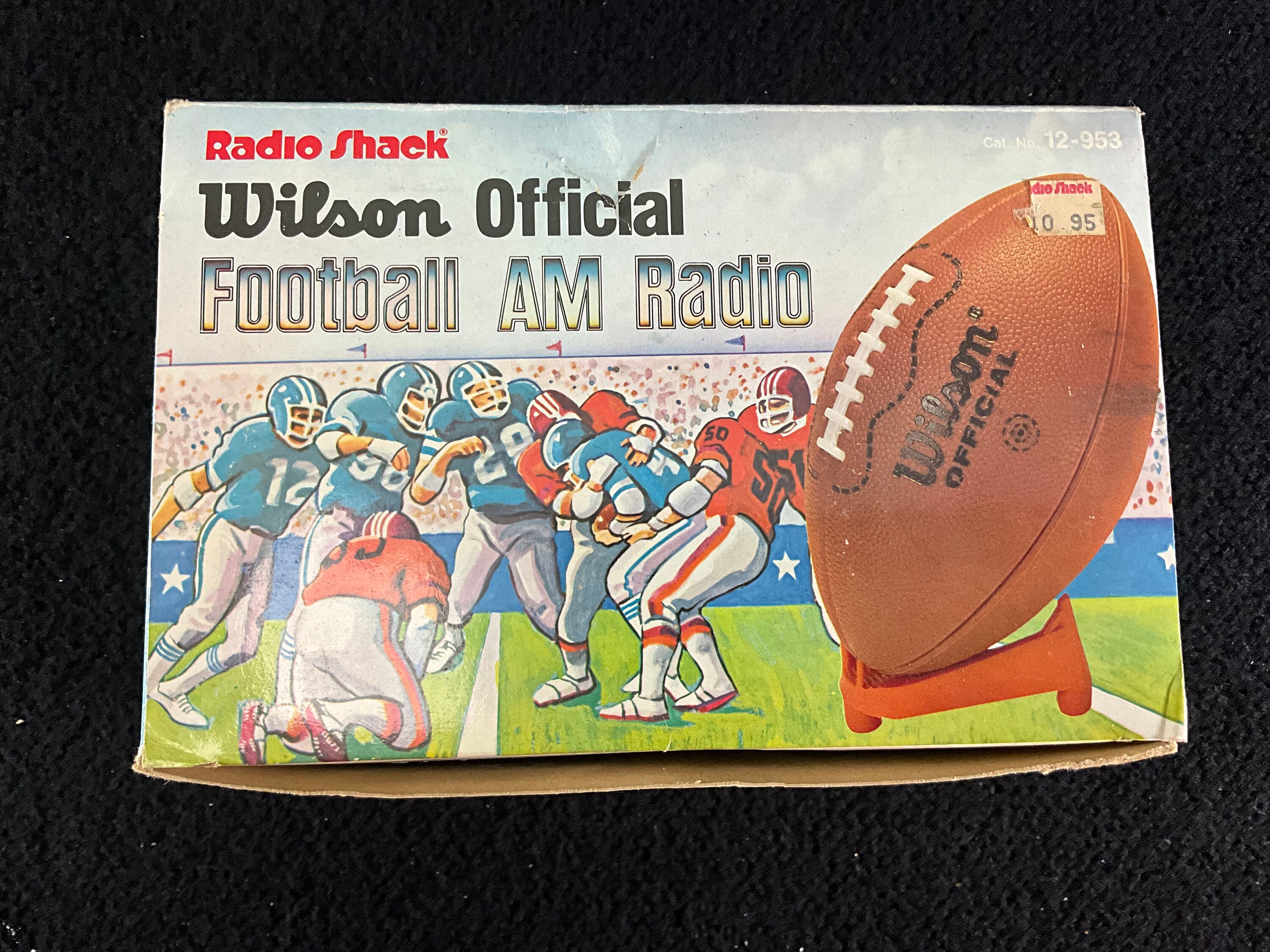 Vintage Radio Shack Wilson Official Football Novelty AM Radio W/box ...