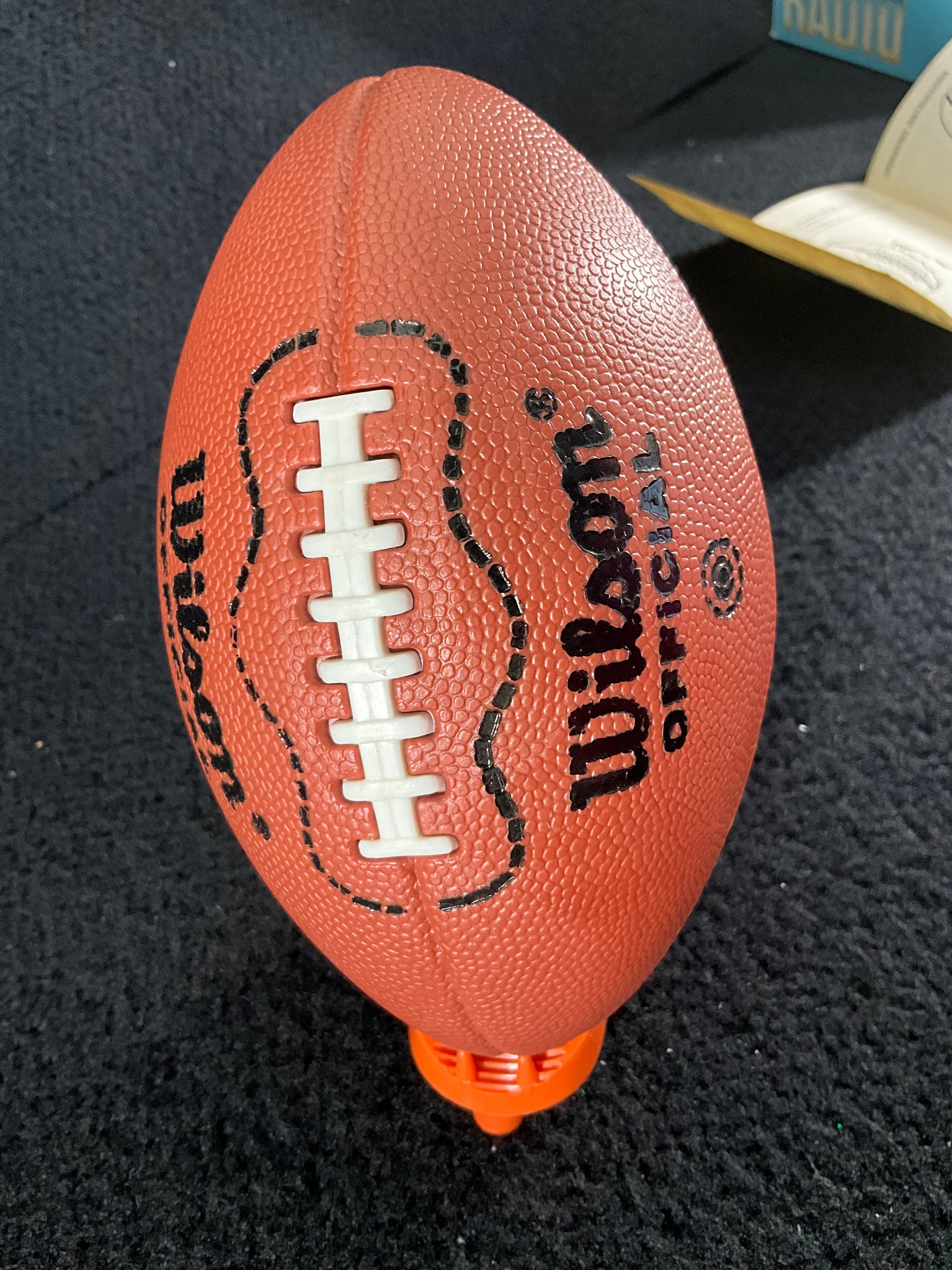 Vintage Radio Shack Wilson Official Football Novelty AM Radio W/box ...