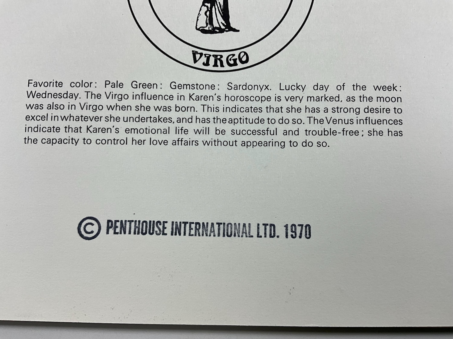 Vintage 1970 Penthouse Pet Pin up Poster Miss Karen Sather 17 X 11 - Etsy