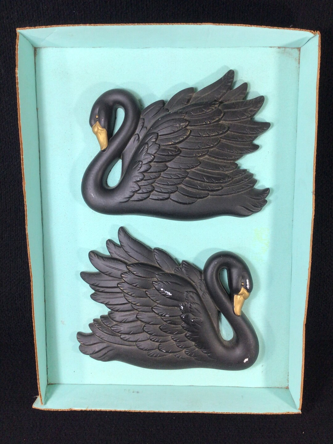 Original Vintage 1968 Miller Studio Inc. Unused Chalkware Black and ...