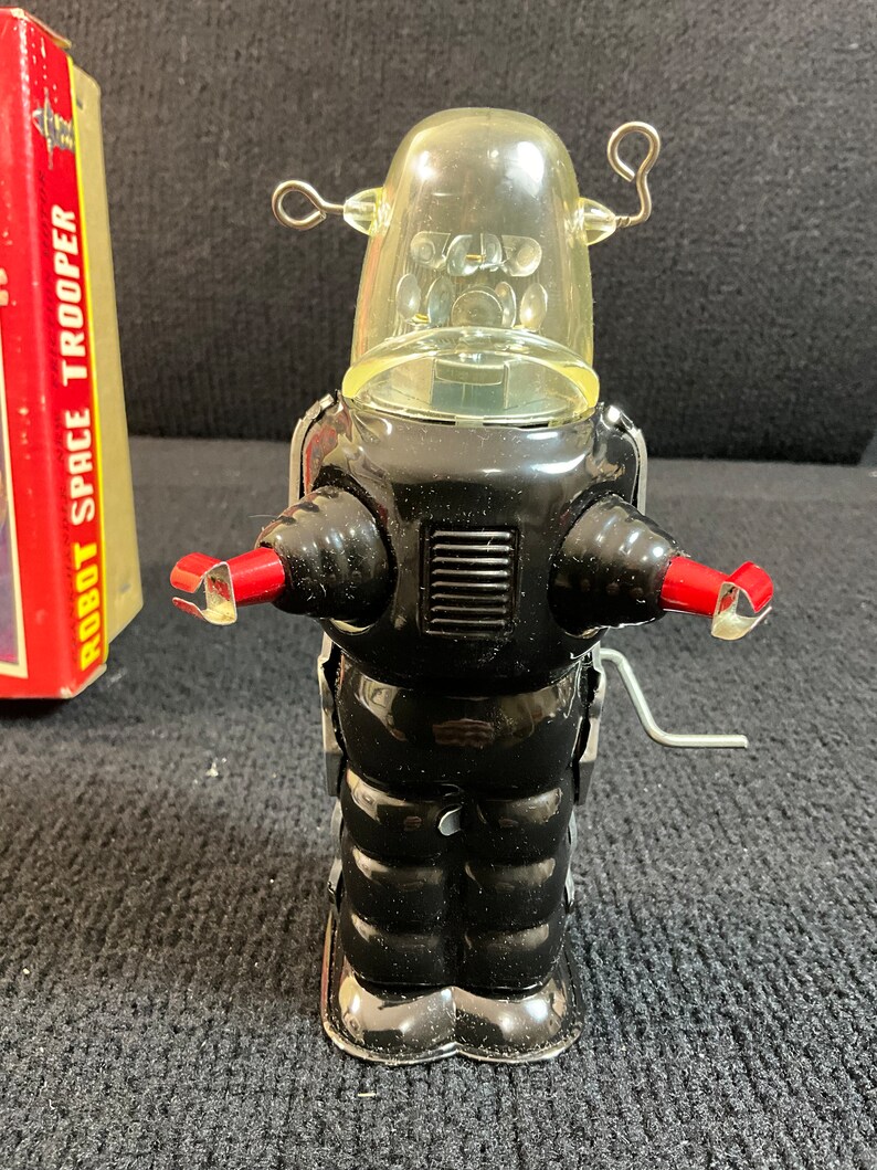 Robot Space Trooper Wind-up Friction Moving Toy W/box. Works. - Etsy