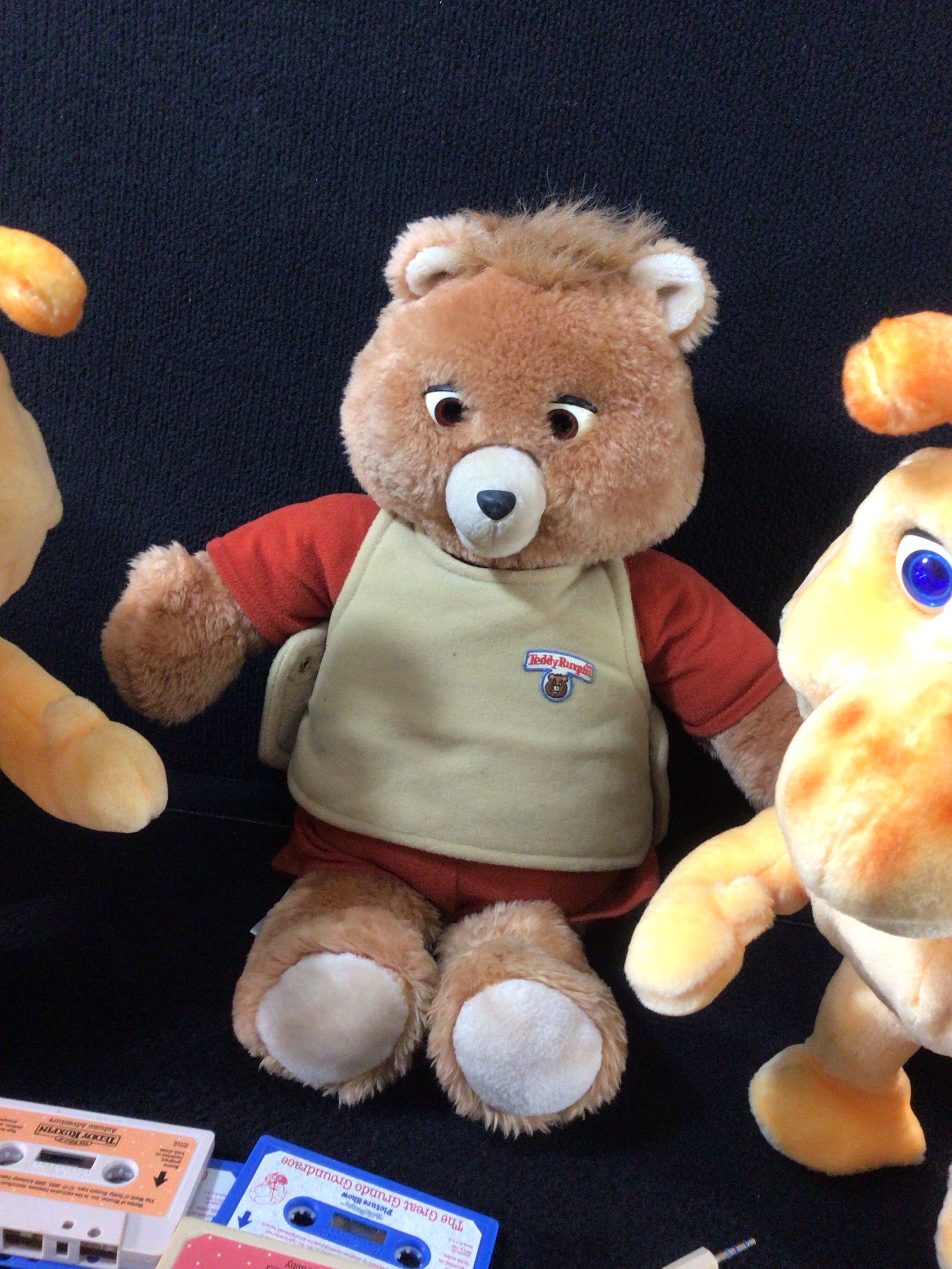 Vintage Teddy Ruxpin & Grubby Lot. Books Tapes Cords Outfits. 1984-85 ...