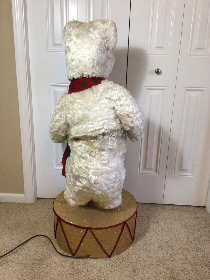 Vintage Christmas Mechanical Automaton Animatronic Store Front Dancing ...