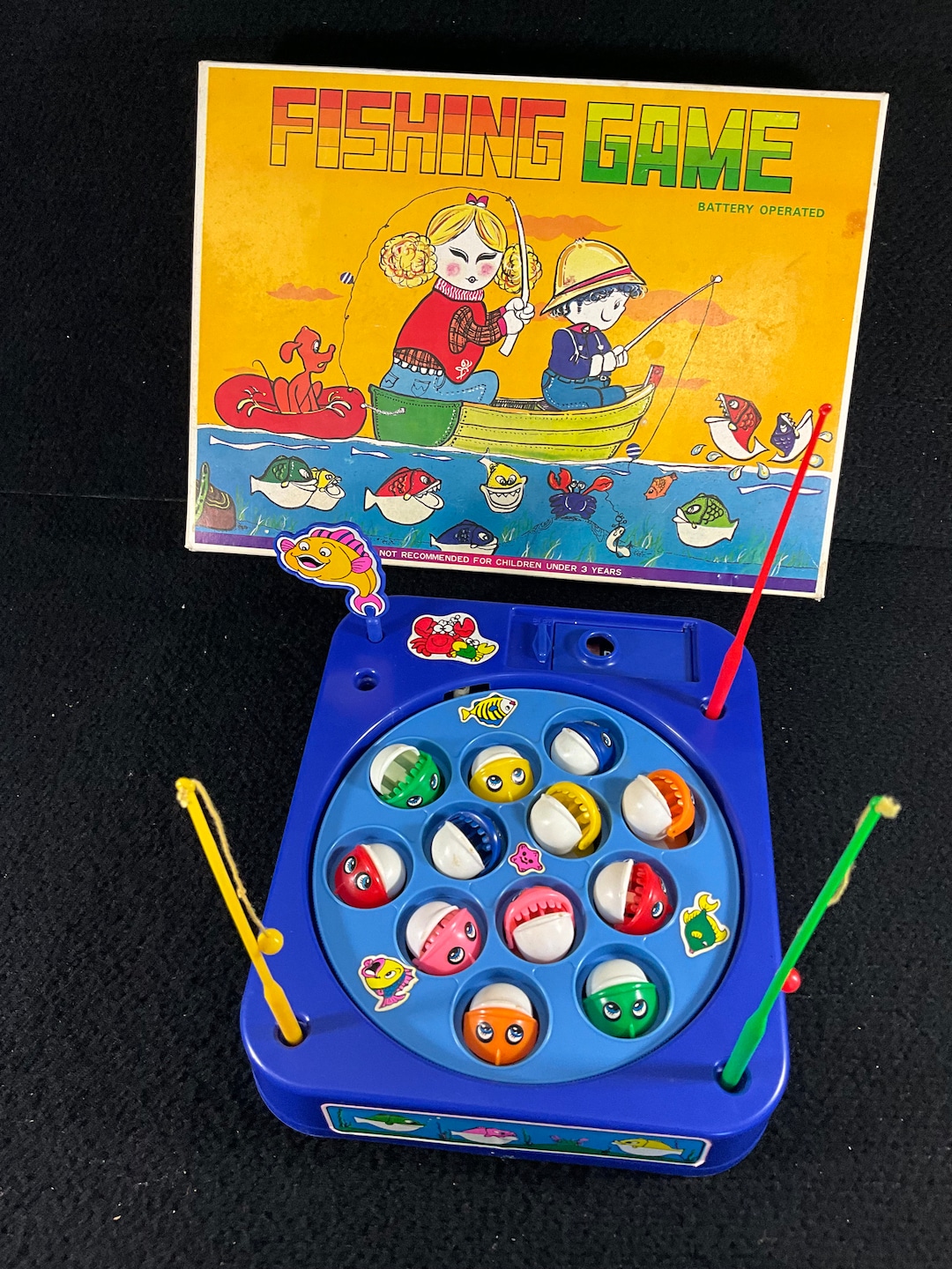 Vintage 1970's-80's Battery Operated Fishing Game. Works. - Etsy