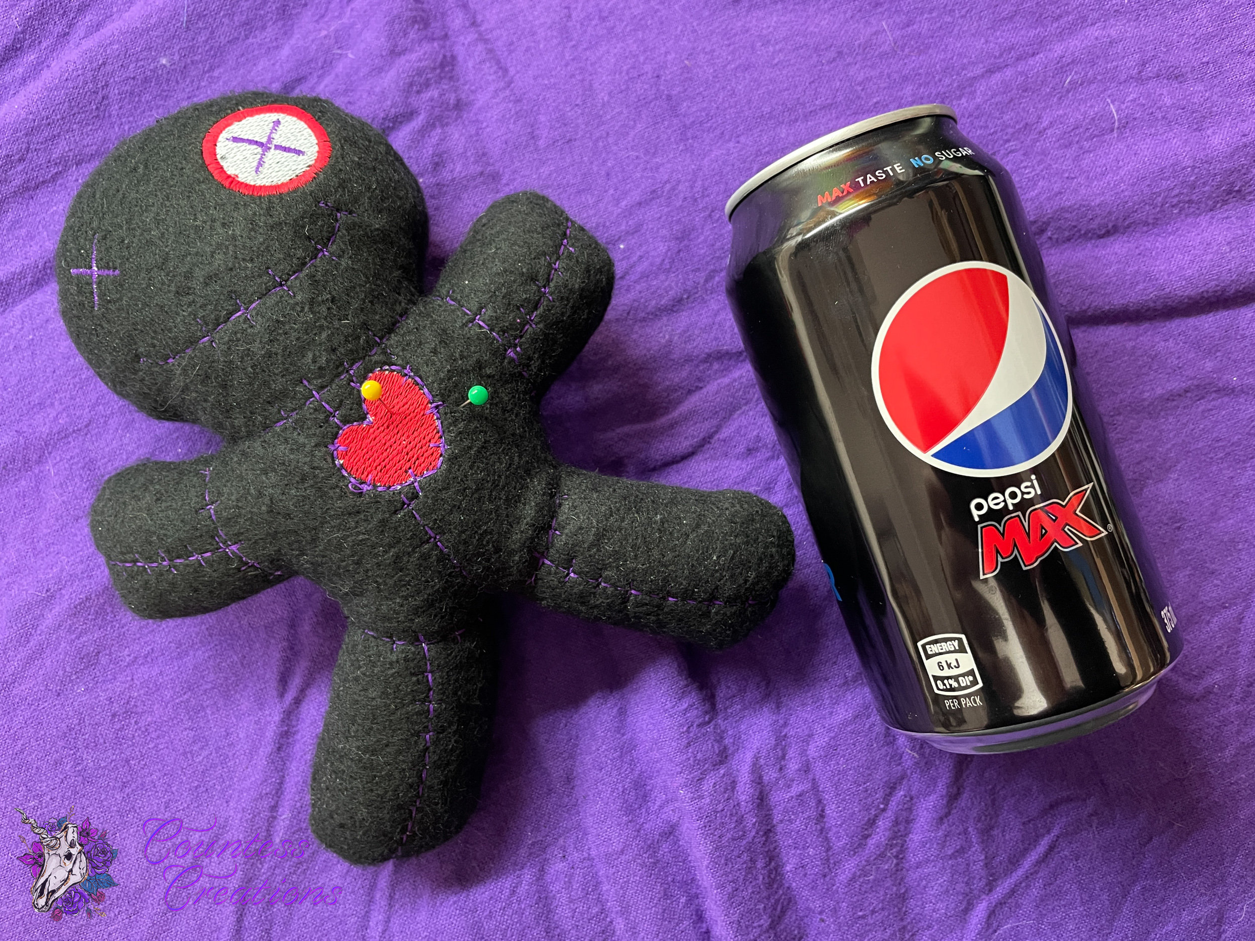 Plushie - Voodoo Doll, Creepy, Spooky Cute, Goth, Gift For, Toys ...